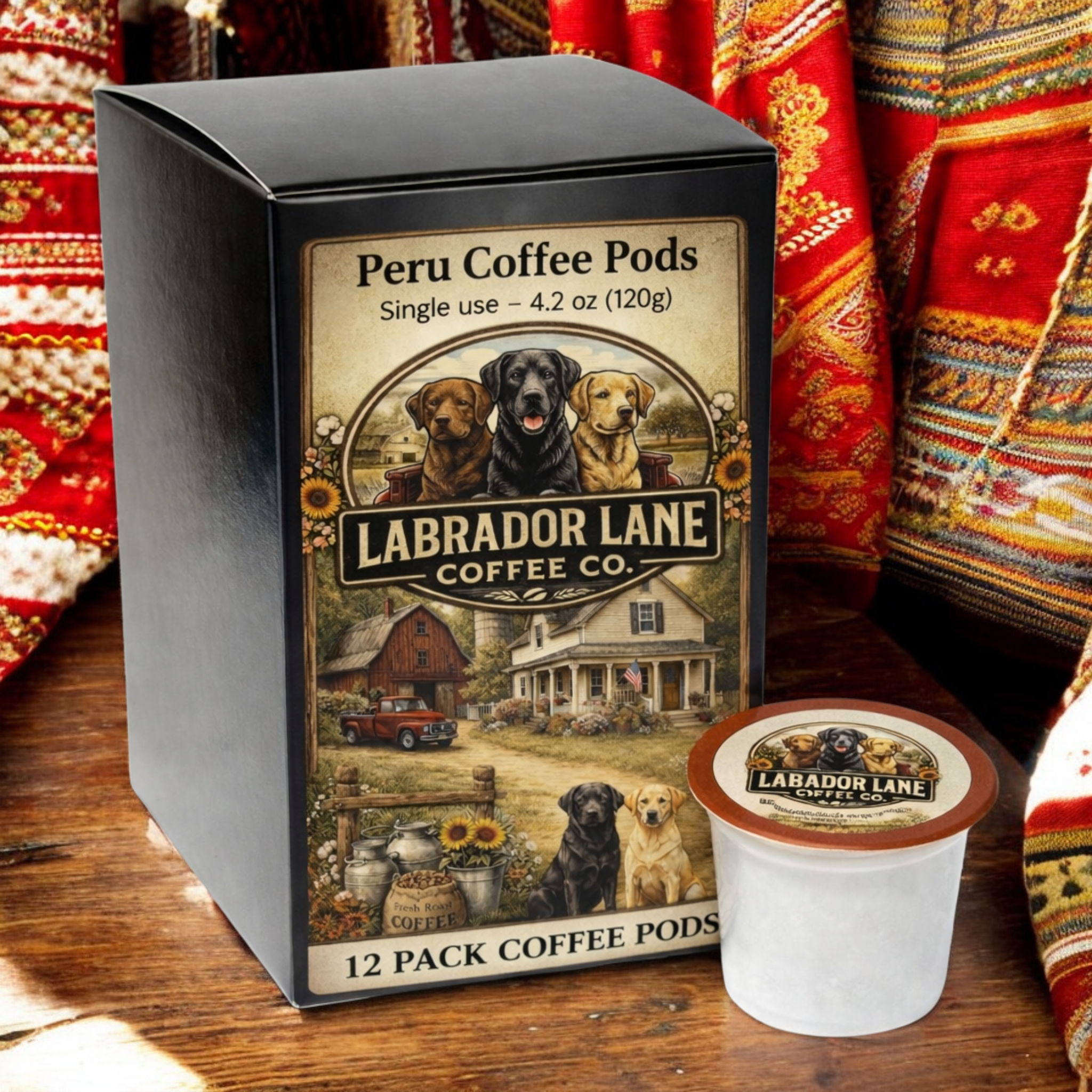 Peru Coffee Pods (12 Pack) – Labrador Lane Coffee Company